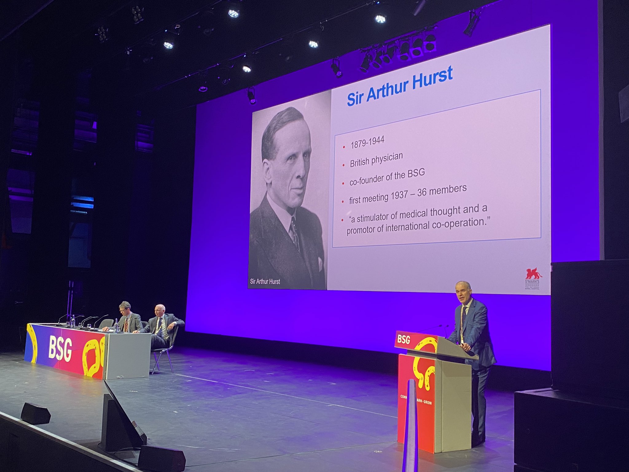 BSG 2023 Professor Brian Saunders receives the Sir Arthur Hurst Award ...